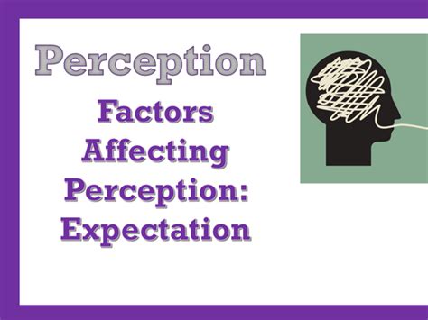 Aqa Gcse Psychology Factors Affecting Perception Expectation Lesson 9 Of Perception