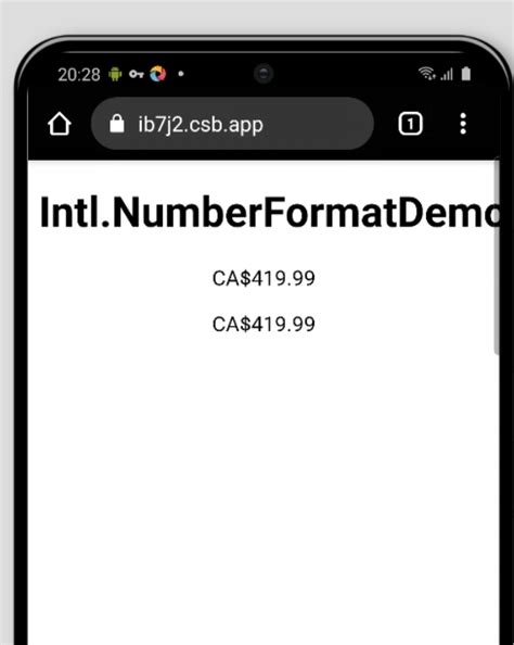 Intl Numberformat Is Inconsistent From En Ca Locale Safari To Other