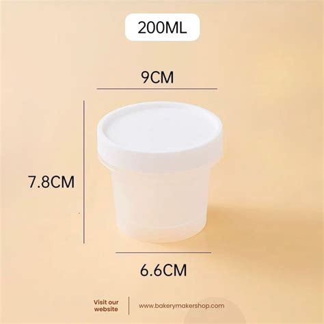 ถ้วยไอศครีม 10 ใบ Ice Cream Cup ไม่รวมสติกเกอร์ Bakerymakershop