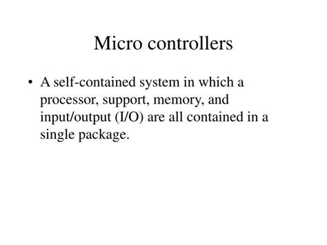 Ppt Micro Controllers Powerpoint Presentation Free Download Id1090082