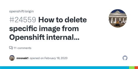 How To Delete Specific Image From Openshift Internal Docker Registry To