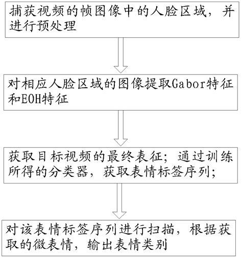 automatic micro expression recognition method based on gabor features
