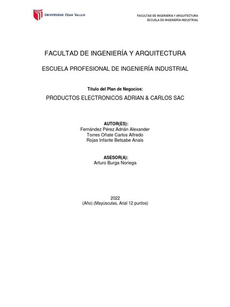 Formato Plan De Negocios S12 Pdf Marketing Producto Negocio