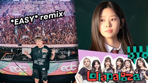 LE SSERAFIMs EASY Remix Played At EDC Las Vegas IVEs LOLLAPALOOZA