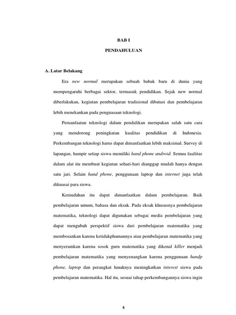 Media Pembelajaran Berbasis Teknologi Dalam Pembelajaran Matematika