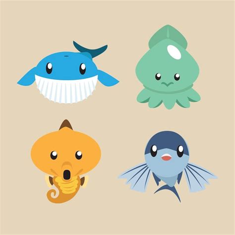 Cute Flying Fish Vectors And Illustrations For Free Download