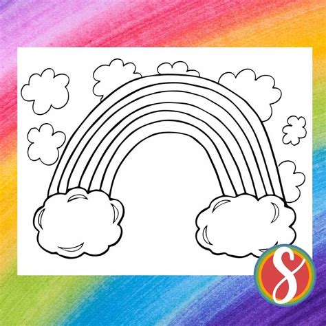 Coloring Pages Rainbow With Clouds [2025]