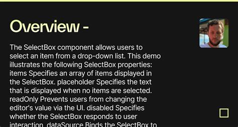 Overview Devextreme Select Box Forked Codesandbox