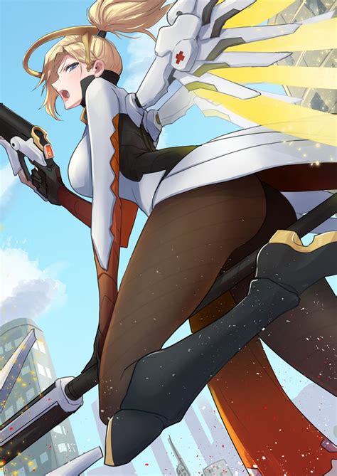 Mercy Overwatch And More Drawn By Clash Kuro Neko Danbooru