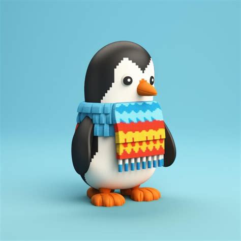 Premium Photo 3d Penguin Christmas Sweater Adorable Toy Sculpture In