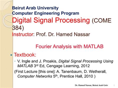 Dsp Fourier 160301 Pptx