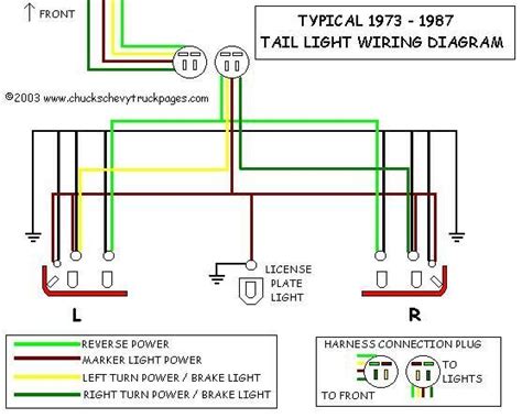 Chevy Truck Tail Light Wiring Harness Wiring Diagram Ops Trailer