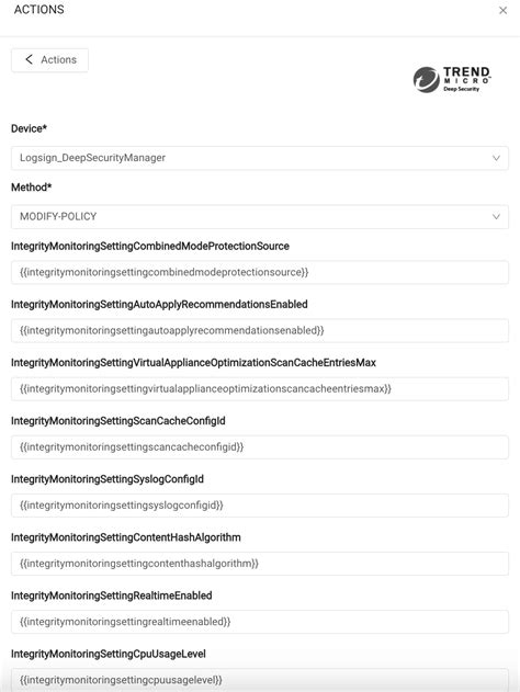 Trend Micro Deep Security Manager Response Integration Logsign