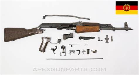 East German Ak 47 Parts Kit W Original Chrome Lined Populated Barrel
