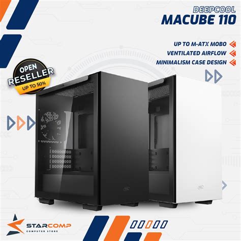 Jual Deepcool Macube 110 M Atx Tempered Glass Case Gaming Casing Pc