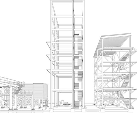 Illustration 3d Dun Bâtiment Industriel Vecteur Premium