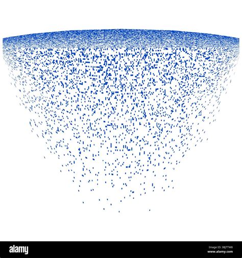 Blue Particle Gradient Dots Density Shape Abstract Vector Triangle