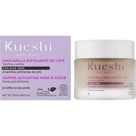 ≡ Маска скраб для обличчя Kueshi активуюча кавова 50мл купити в Києві ціни і відгуки в Moyo