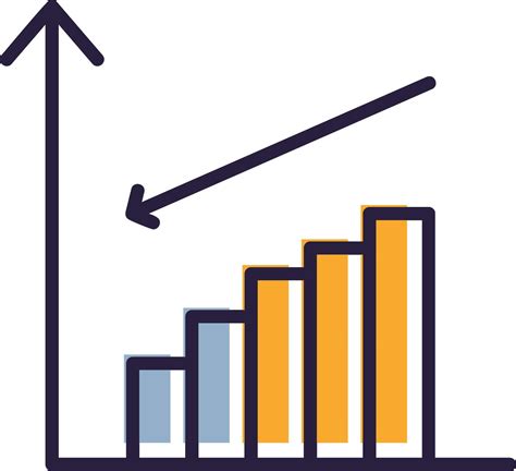 Decrease Icon Decline Reduction Downward Trend Fall 69448608 Vector Art