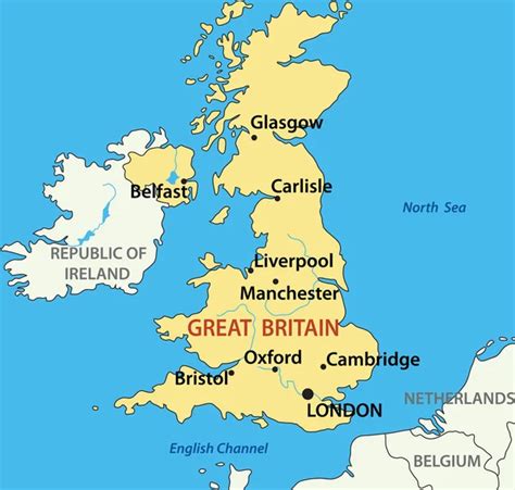 Great Britain Map — Stock Vector © Olinchuk 2080039
