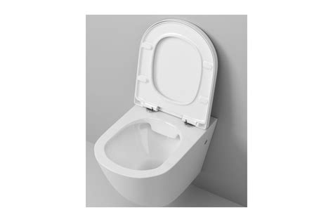 Унитаз Grossman (560х360х350) подвесной, безободковый, с тонкой крышкой ...