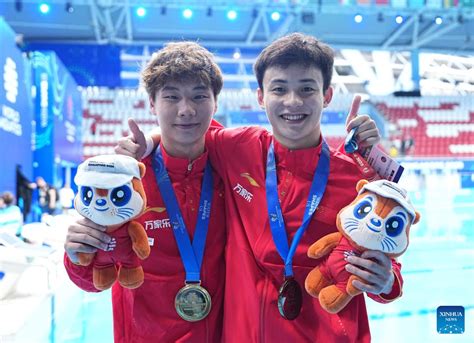 China Wins 2 Medals In Mens 1m Springboard Of Diving At World Aquatics