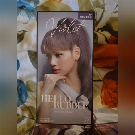 Hair Blackpink Lisa Hello Bubble Hair Dye Color Purple Poshmark