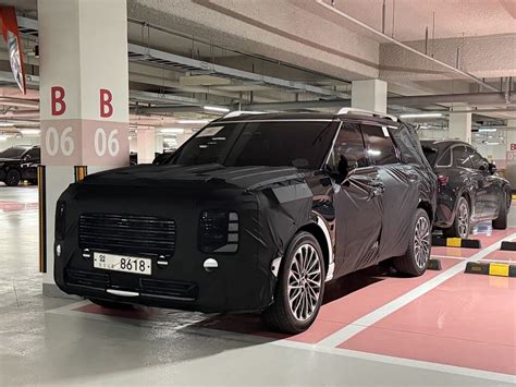 국산차 역대급 존재감 현대차 팰리세이드 풀체인지 캘리그래피 포착