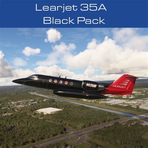 Learjet 35a Black Pack For Microsoft Flight Simulator Msfs