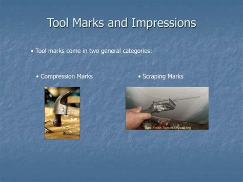 Ppt Tool Marks And Impressions Powerpoint Presentation Id 990778