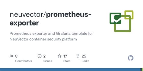Github Neuvectorprometheus Exporter Prometheus Exporter And Grafana Template For Neuvector