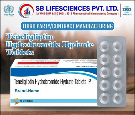 Teneligliptin Hydrobromide Hydrate Tablets 10 Mg At ₹ 930 Box In Rudrapur