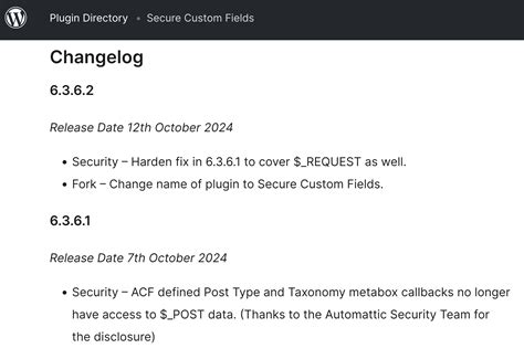 Acf Plugin Forked To ‘secure Custom Fields Plugin Wp Tavern