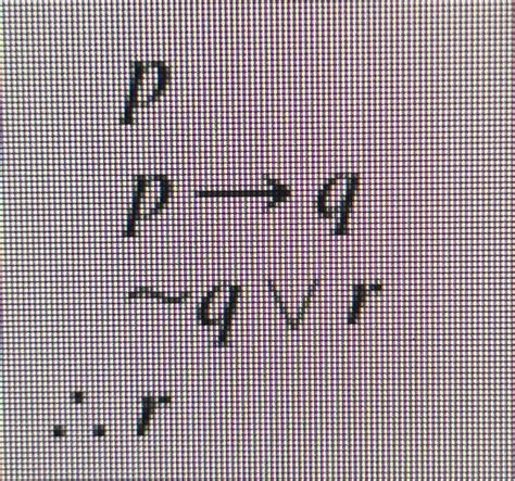 Solved Determine The Validity Of The Argument Using A Truth