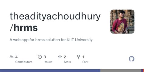 Github Theadityachoudhuryhrms A Web App For Hrms Solution For Kiit University