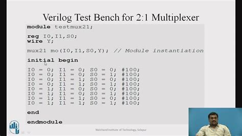 Implementation Of 21 Multiplexer Circuit Using Verilog Hdl Youtube