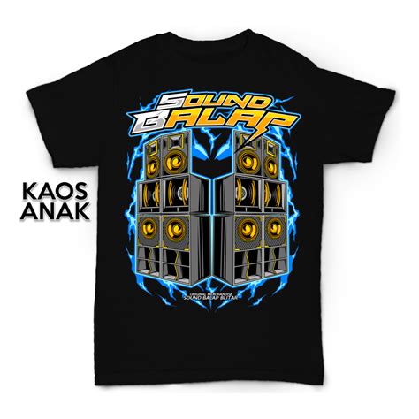 Jual Kaos Anak Kaos Sound System Sound Balap Series 6