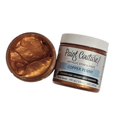 Copper Penny Paint Couture Stencil Paste Furniture Paint DIY Craft Paint Mixed Media