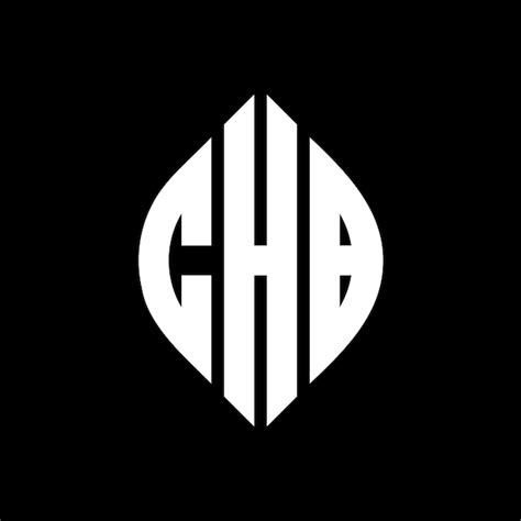 Premium Vector Chb Circle Letter Logo Design With Circle And Ellipse
