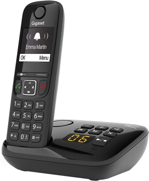 Gigaset AS690A - Schnurloses DECT-Telefon mit Anrufbeantworter - großes ...