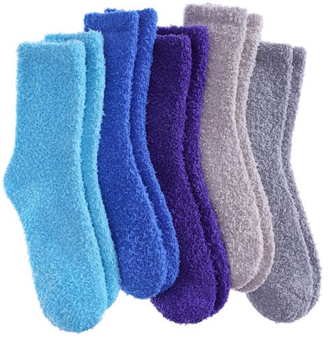 Lanleo 5 6 Pairs Womens Super Soft Fuzzy Plush Warm Winter Home