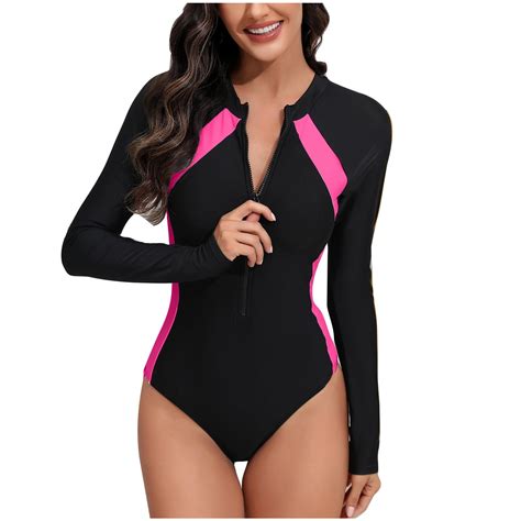 Womens Trendy Swimsuit One Piece High Leg Bathing Suit Plunge