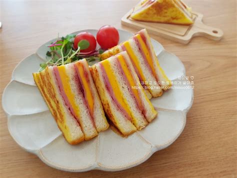 몬테크리스토 샌드위치 햄치즈 샌드위치 만들기