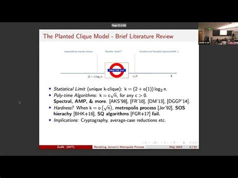 Free Video Revisiting Jerrums Metropolis Process For The Planted Clique Problem From Harvard