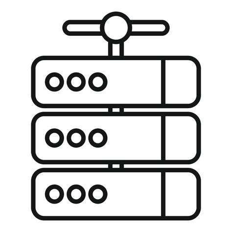 Server Room Icon Showing Data Storage Using Hardware 47223441 Vector