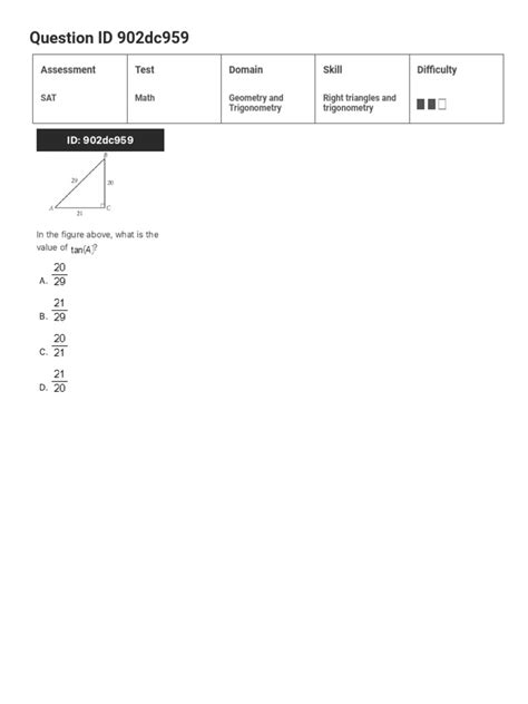 Right Triangles And Trigonometry Level 2 Pdf Elementary