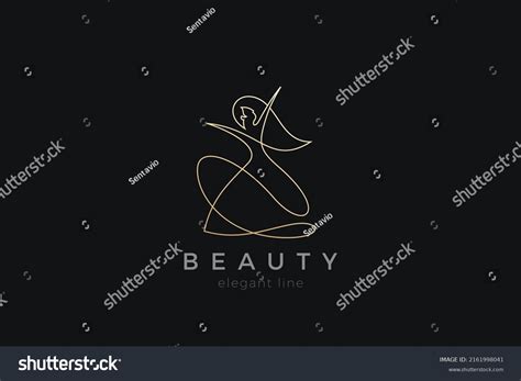 Woman Dancing Elegant Girl Logo Design Stock Vector Royalty Free 2161998041 Shutterstock