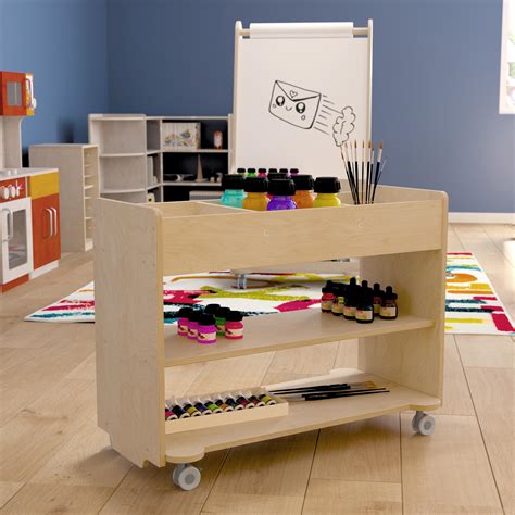Wooden Classroom Storage Carts The School Box Inc