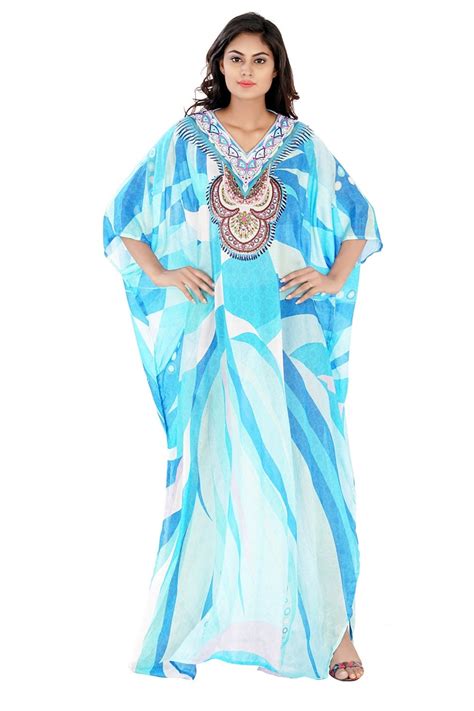 Silk Kaftan Plus Size Sequin Women Long Length Kaftan Beach Etsy