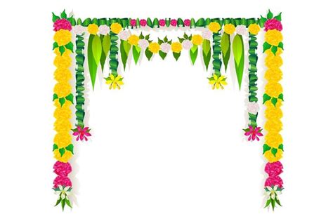 Flower Garland Mala Template